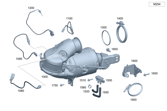 167-490-72-06 - Exhaust System 2024-2025 Mercedes-Benz GLE450e ...