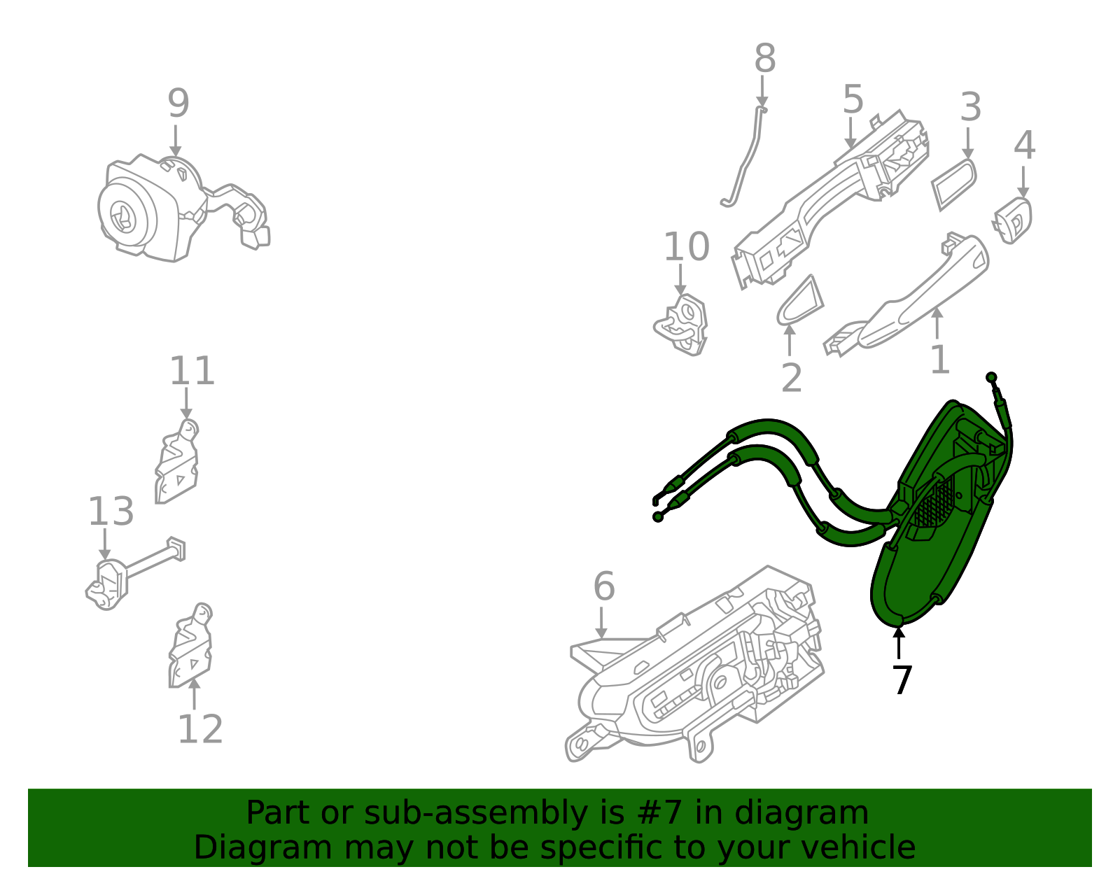 2020-2025 Nissan Sentra Door Lock Actuator Motor 80501-6LE1A | OEM ...