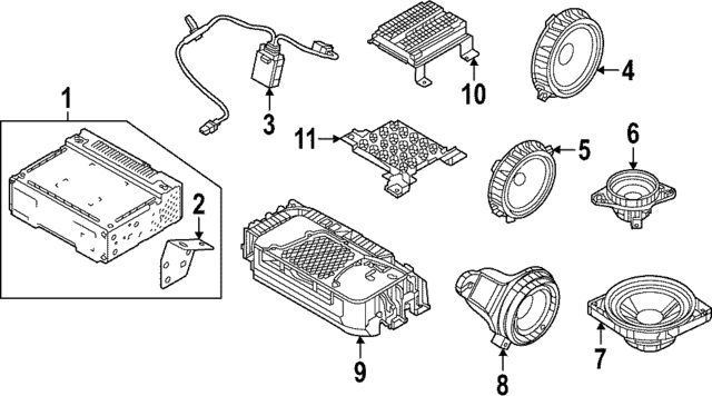 2022-2024 Kia EV6 Inst Panel Speaker 96320-CV100 | TascaParts.com