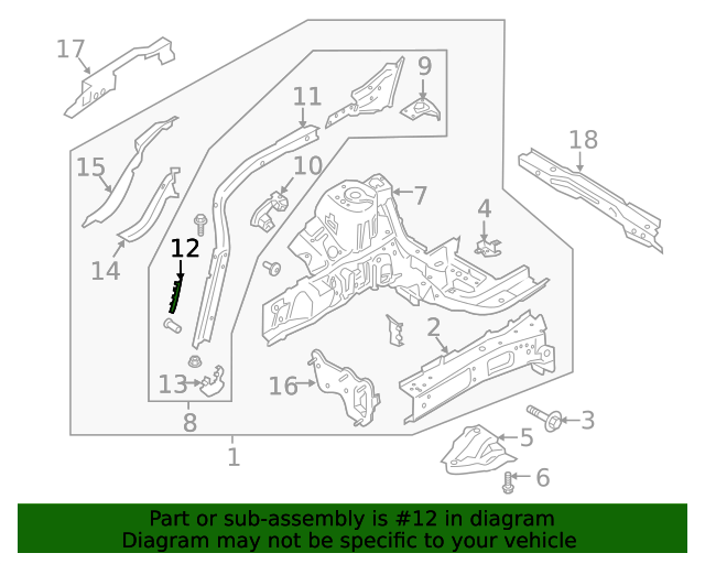 JX6Z-16094-A - Rail Reinforced Front Bracket - 2020-2023 Ford | Lasco ...