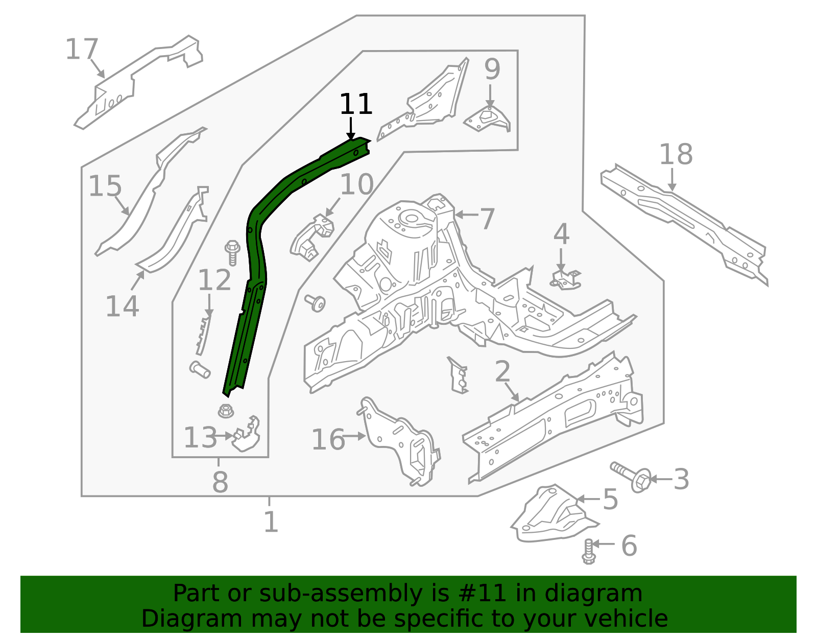 2020-2025 Ford Rail Reinforced LX6Z-16C078-A | Ford OEM Parts Outlet