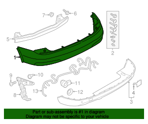 2015 Audi Bumper Cover 8U0-807-067-D-GRU | Audi USA Parts