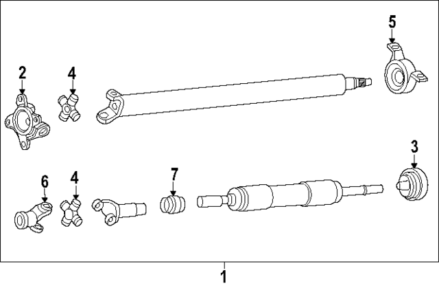 2024 Ford Ranger Drive Shaft MB3Z-4R602-AS | QuirkParts