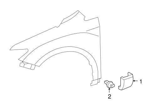 Exterior Trim - Fender for 2009 Toyota Venza | Toyota Parts Center