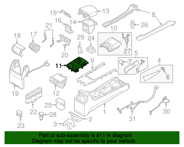 2011-2013 Hyundai Equus Shift Indicator 84654-3N603-RAL | OEM Parts Online