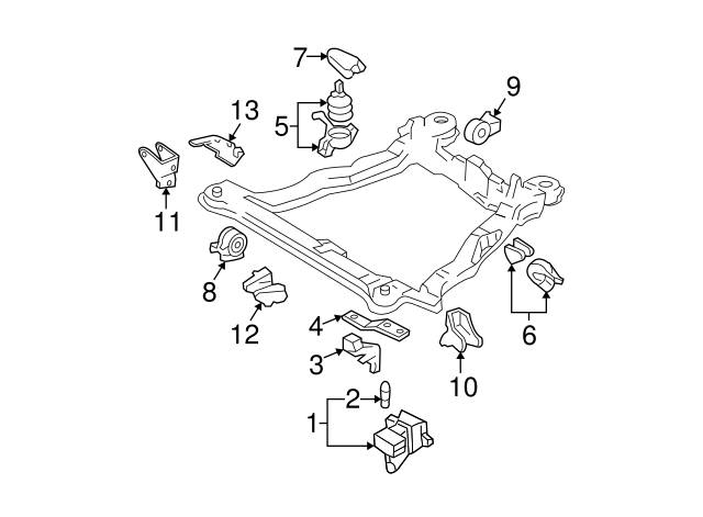 21930-2F500 - Stop Bracket 2004-2006 Kia | Kia.Parts Store