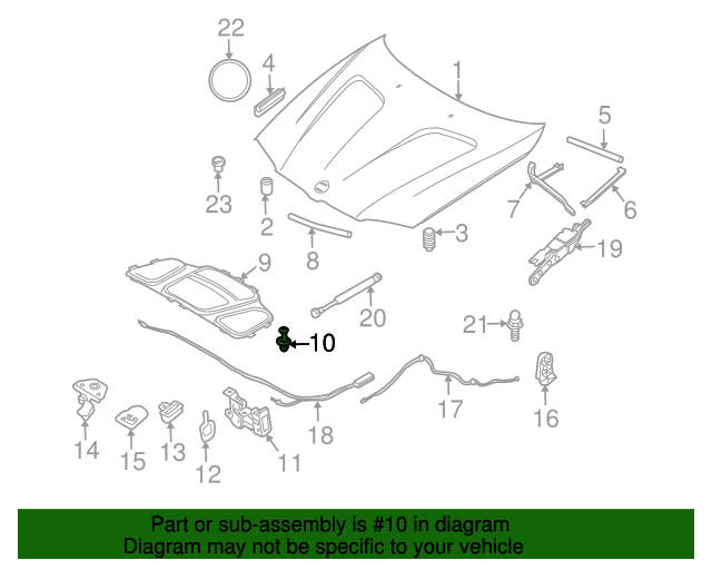 51483418609 - 2008-2024 BMW Ft Fender Liner Rivet (51-48-3-418-609 ...