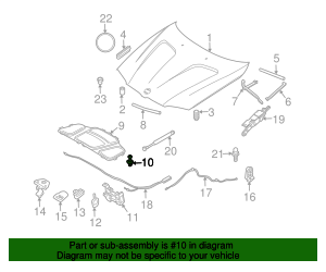 51483418609 - 2008-2025 BMW Ft Fender Liner Rivet (51-48-3-418-609 ...