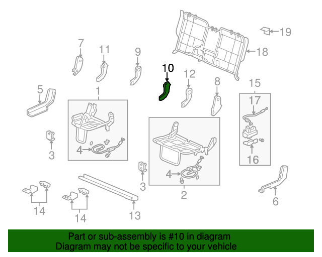 82516-SJC-A01ZF - Cover, L Pivot (Outer) *NH598L* (Atlas Gray) - 2009 ...