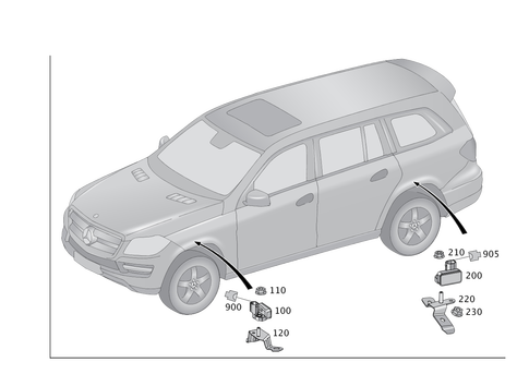 Electrical Parts for Suspension Adjustment for 2013 Mercedes-Benz GL450 ...
