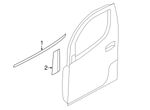 2013-2021 Nissan NV200 Belt Molding 80821-JX30A | My Nissan Part