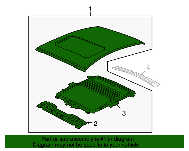 92121665 Panel - New OEM Part From GM Parts Direct | GM Parts Store