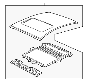 2008-2009 Pontiac G8 Roof Panel 92121665 | GMPartsDirect.com