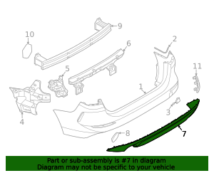 51127495154 - 2020-2024 BMW Lower Cover (51-12-7-495-154) | BMW of ...