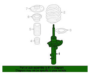 2007-2016 Volvo | Strut | 31340317 | My Swedish Parts