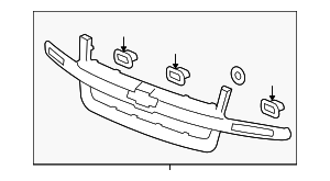 19120219 - Front Grille 2006-2009 Chevrolet Trailblazer | AutoNation Parts