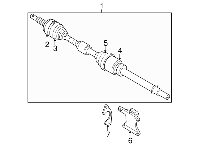 2013-2020 Nissan OEM NEW 13-19 Nissan Altima Front Axle Shaft Carrier ...