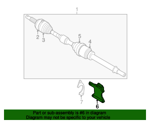 2013-2020 Nissan OEM NEW 13-19 Nissan Altima Front Axle Shaft Carrier ...