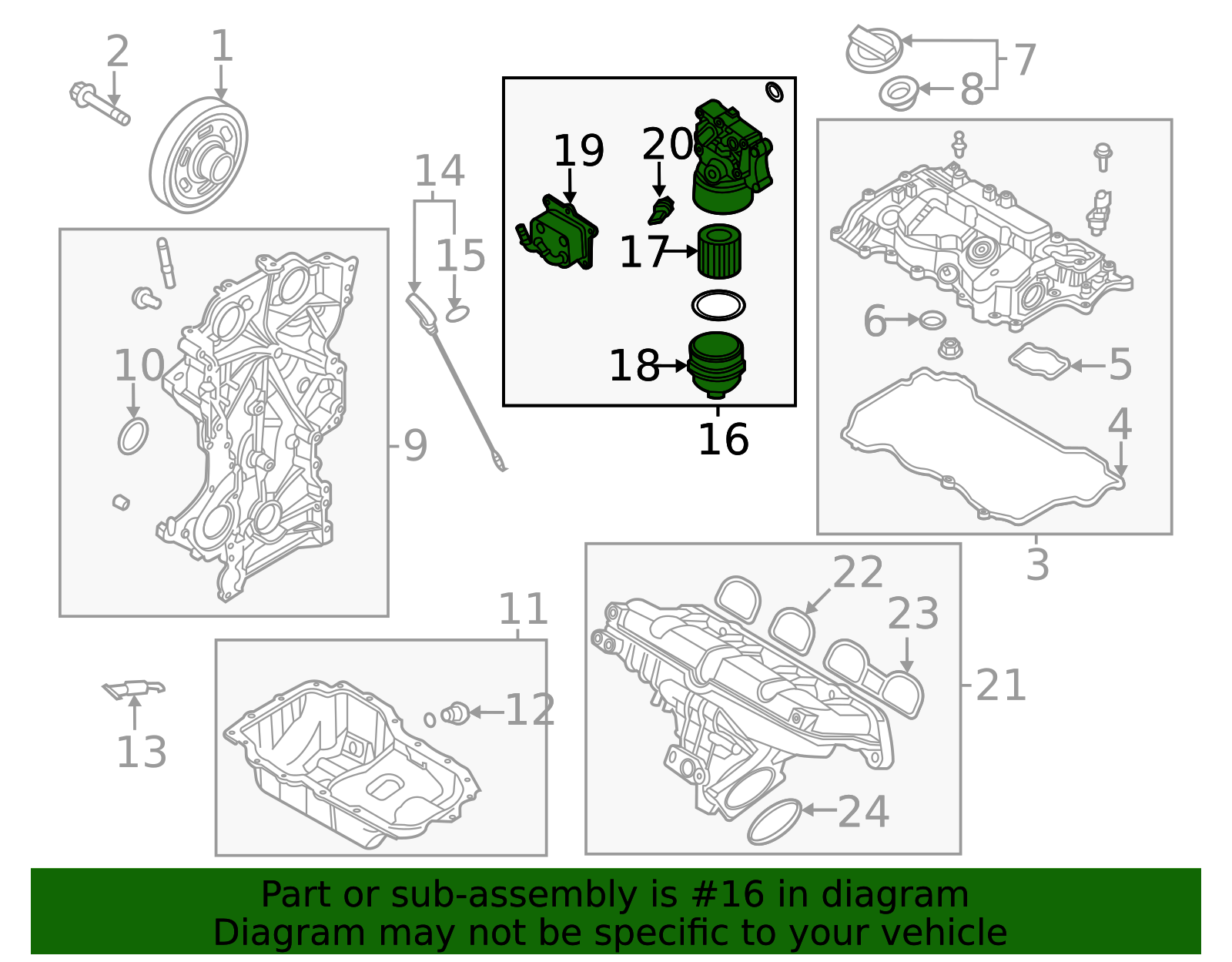 2021-2025 Hyundai Complete Assembly Oil Filter 26300-2M805 | OEM Parts ...