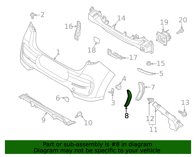 86698-K0600 - Side Molding Retainer 2020-2022 Kia Soul | Kia.Parts Store