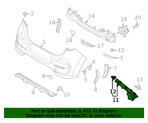 2020-2021 Kia Soul OEM NEW 2020 Kia Soul Rear Bumper Side Bracket 86652 ...