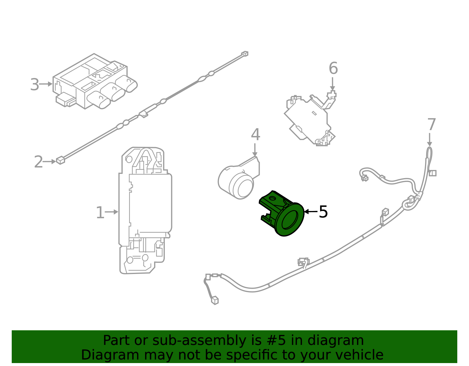 2019-2020 Nissan Rogue Reverse Sensor Cover 28533-6FV4B | Team Nissan Inc.