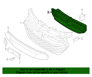 2011-2015 Hyundai Sonata Radiator Support Air Deflector Actuator 86381 ...