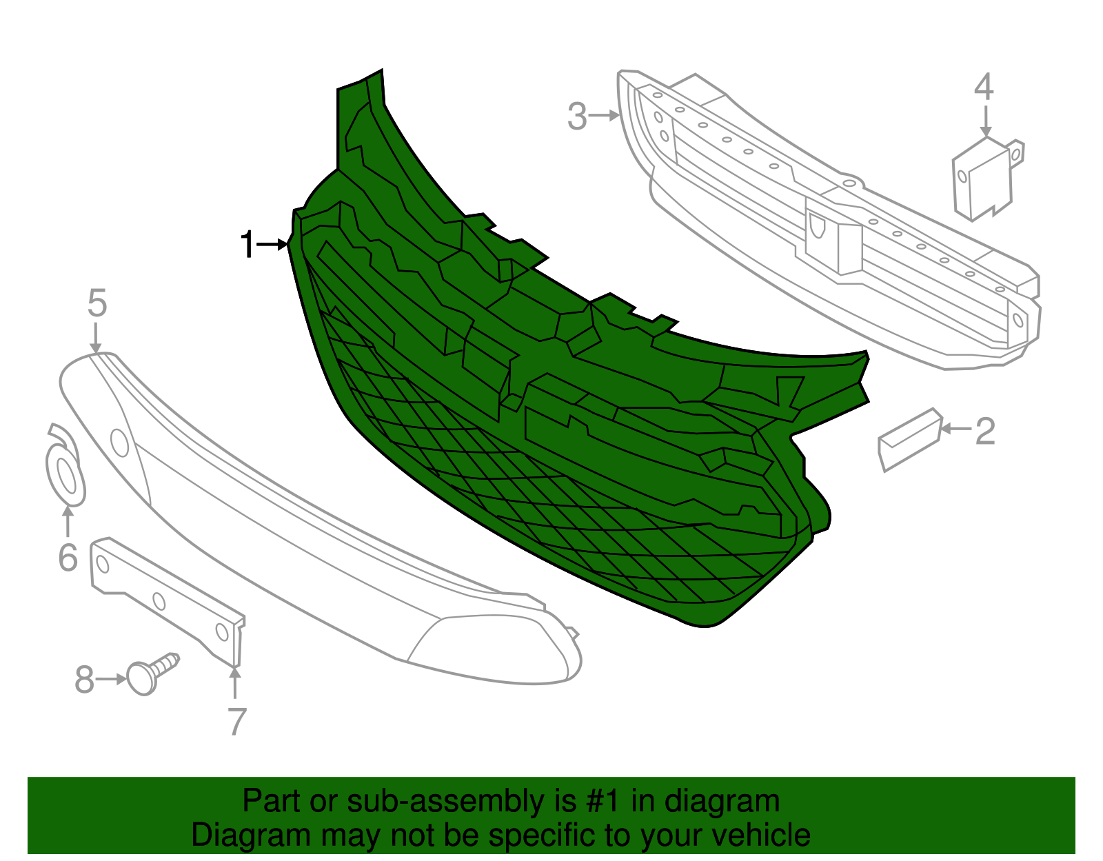 2014-2015 Hyundai Sonata Grille 86560-4R300 | Retail Performance Auto Parts