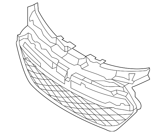 Genuine Grille for 2011-2013 Hyundai Sonata | Part# 86561-4R000 ...