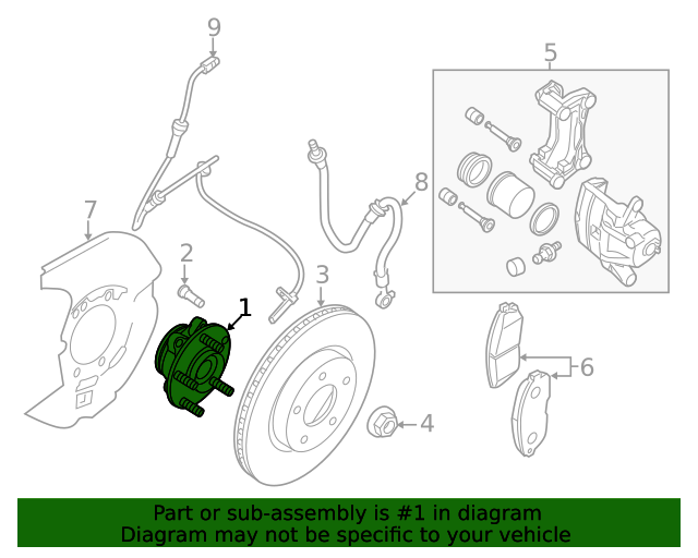 40202-6CA0A - Hub Assembly 2019-2024 Nissan Altima | Nissan Parts ...