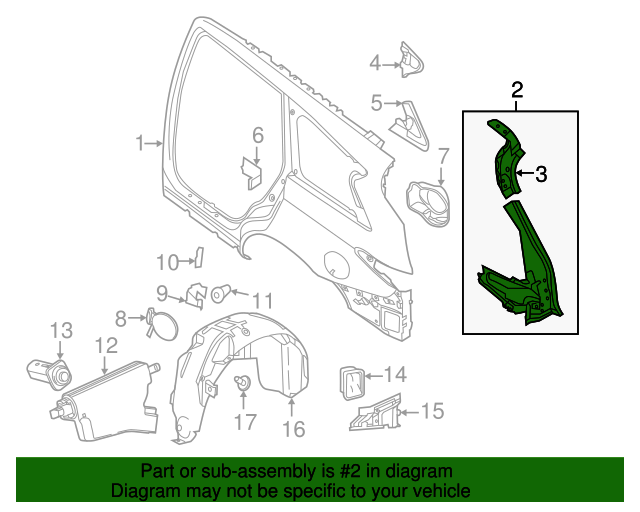 G8141-9NAMA - Tail Light Pocket 2013-2015 Infiniti | AutoNationParts.com