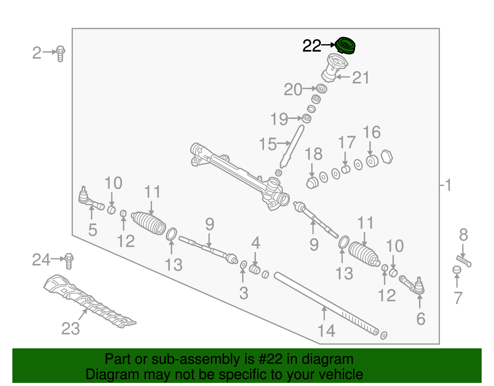 56516-H8000 - Rack and Pinion Cap 2018-2022 Hyundai Accent | AutoNation ...