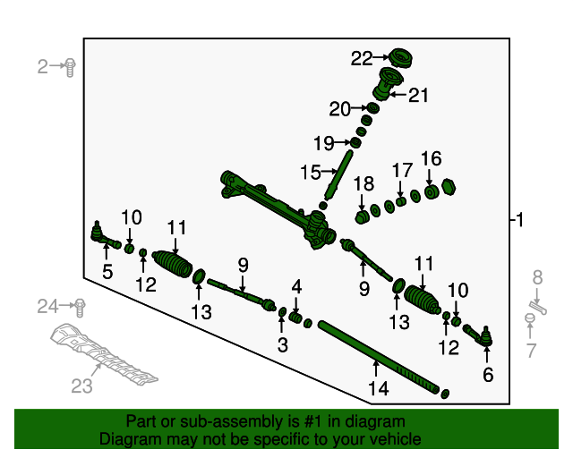 2018-2022 Hyundai Accent Gear Assembly 56500-H8000 | OEM Parts Online