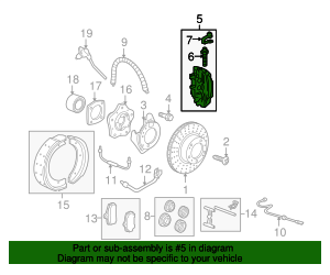1997-2012 Porsche Caliper Assembly 986-352-424-01 | OEM Porsche