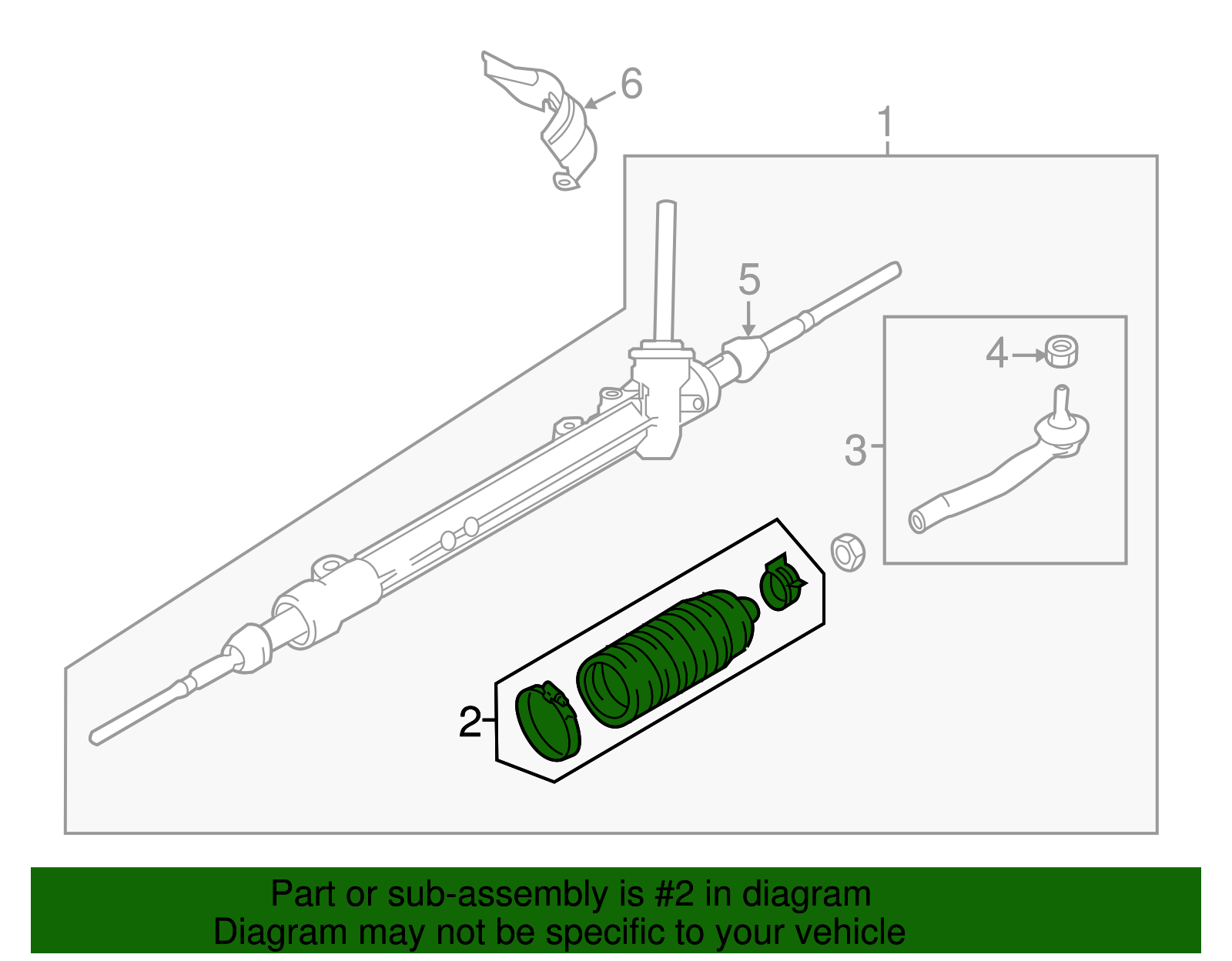 2008-2023 Nissan Tie Rod Boot 48203-JD01A | Nissan RVA