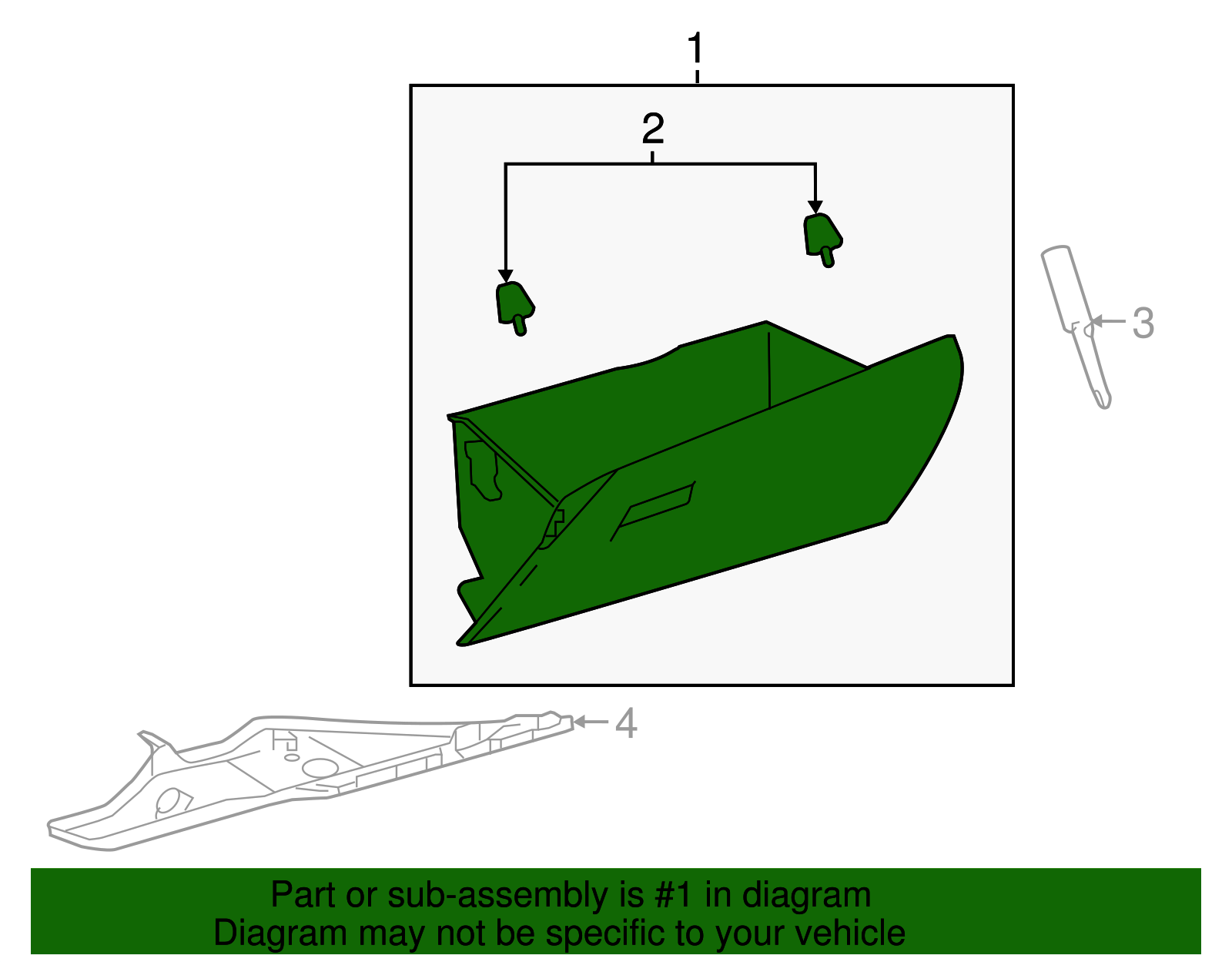 2014-2019 Toyota Corolla Glove Box 55550-02400-C0 | OEM Parts Online