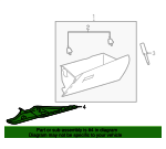 OEM 2009-2019 Toyota Instrument Panel Knee Bolster Part # 55607-02130 ...