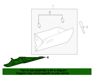 Genuine Toyota Instrument Panel Knee Bolster part# 55607-02130 for 2009 ...