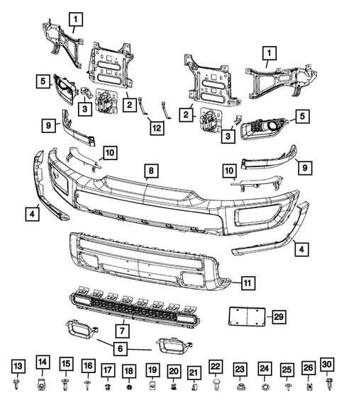 Front Bumper and Fascia for 2024 Ram 1500 Classic | Bam Wholesale Parts