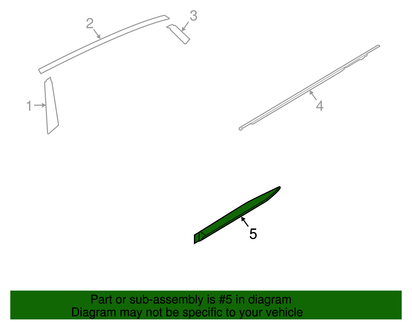 2020-2021 Hyundai Ioniq Body Side Molding 87722-G7000-PSM | Hyundai ...