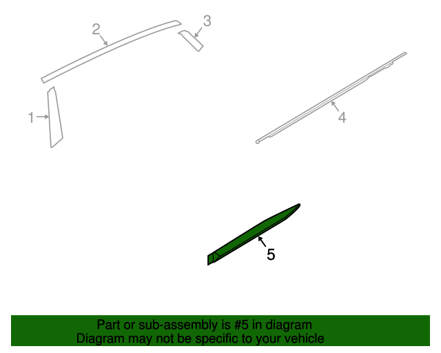 2017-2022 Hyundai Ioniq Body Side Molding 87721-G2000 | QuirkParts