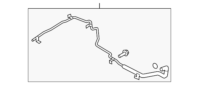 2009 Kia Borrego Power Steering Return Hose 57540-2J010-DS | TascaParts.com