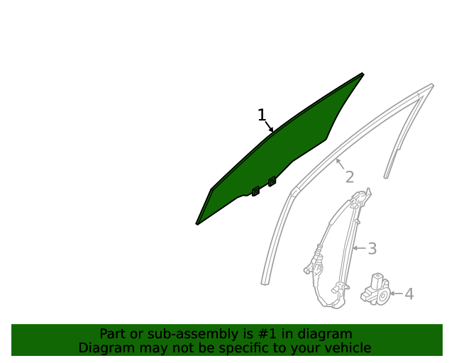 2016-2020 Toyota Door Glass 68102-WB001 | OEM Parts Online