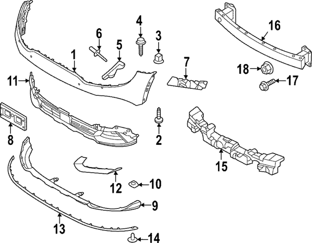 86512-DW000 - Valance 2023-2024 Kia Sportage | Kia.Parts Store