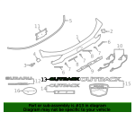 2020-2025 Subaru Outback Nameplate 93079AN030 | Subaru Parts Store