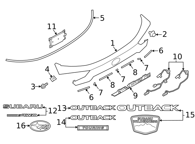 91111AN30ANN - Finish Panel - 2020 Subaru Outback | World OEM Parts Subaru