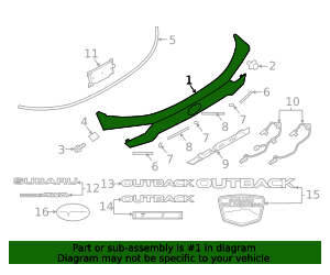 91111AN30ANN - Finish Panel - 2020 Subaru Outback | World OEM Parts Subaru
