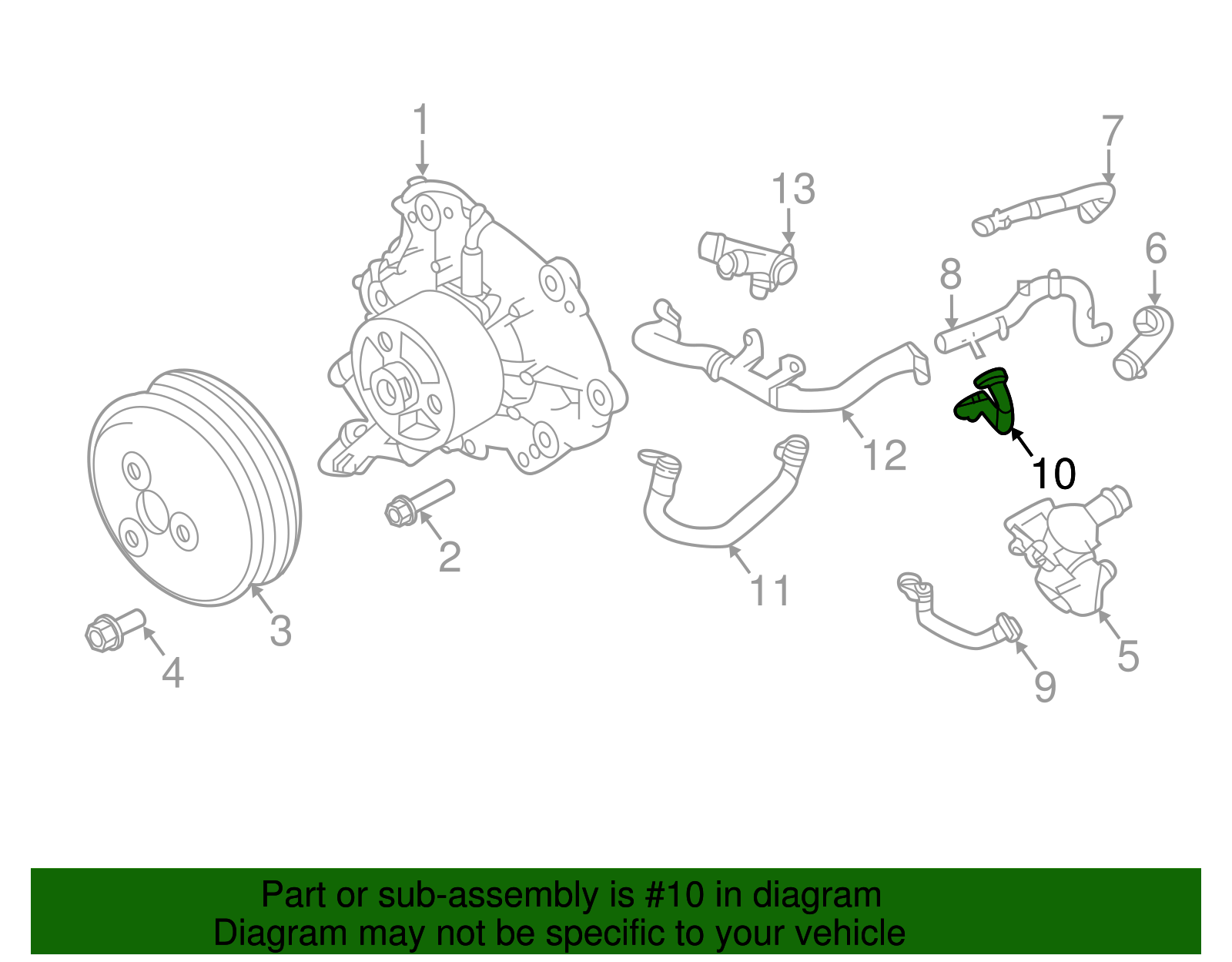 Genuine OEM Engine Coolant Hose Part# LR093483 Fits 2018-2020 Land ...