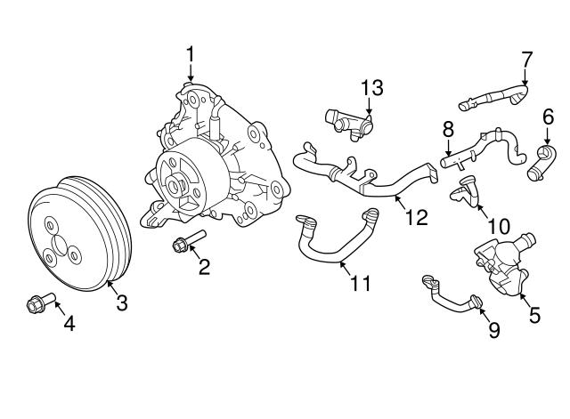 2021 Land Rover Water Pump LR154597 | OEM Parts Online