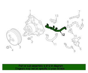 2018-2020 Land Rover Range Rover Velar Heater Hose LR184616 | OEM Euro ...